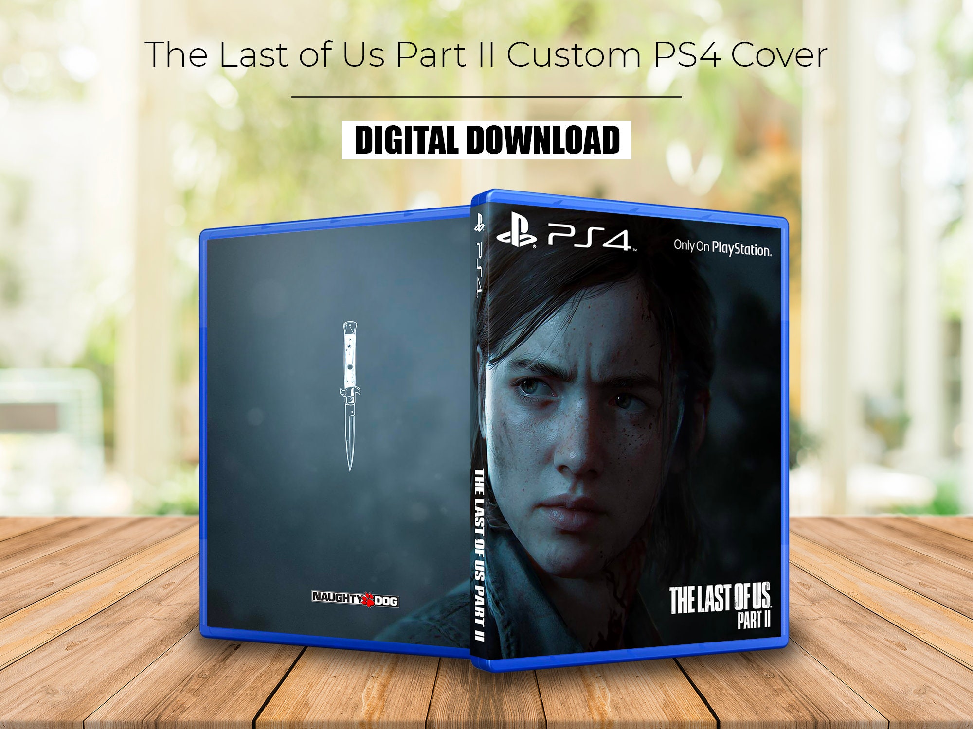 The Last of Us Part II Custom PS4 Cover No.2 | Game Cover | Custom PS4 ...