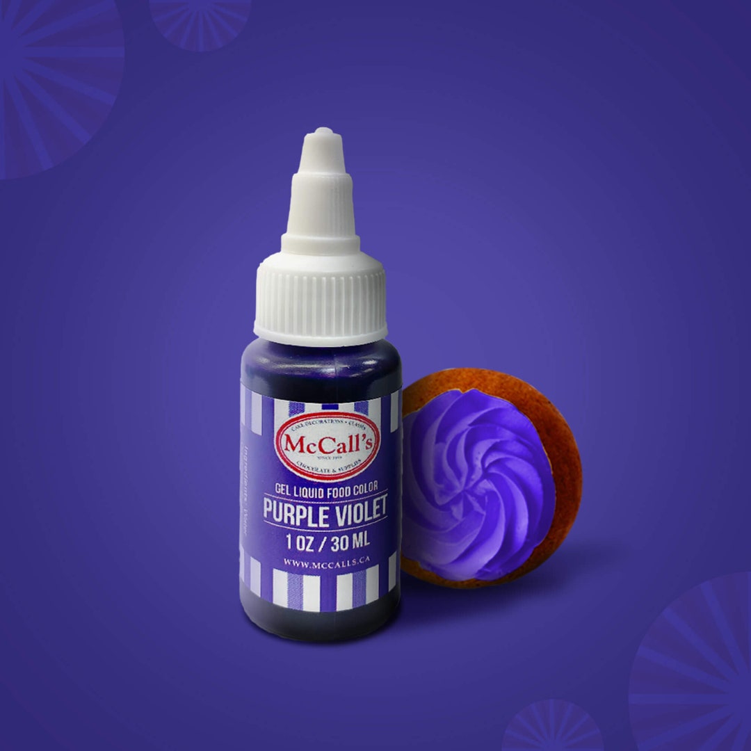 Liquid Gel Food Color Purple Violet 30ml (1oz) - Etsy