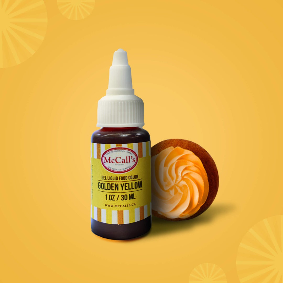 Liquid Gel Food Color Golden Yellow 30ml (1oz) - Etsy