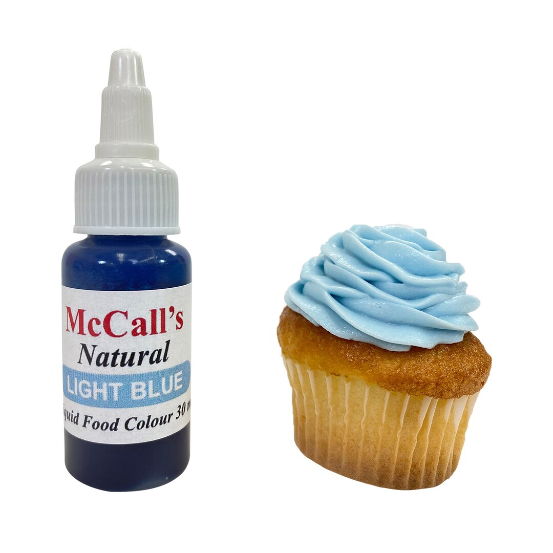 Natural Liquid Light Blue Food Color 30 Ml (1 Oz) - Etsy