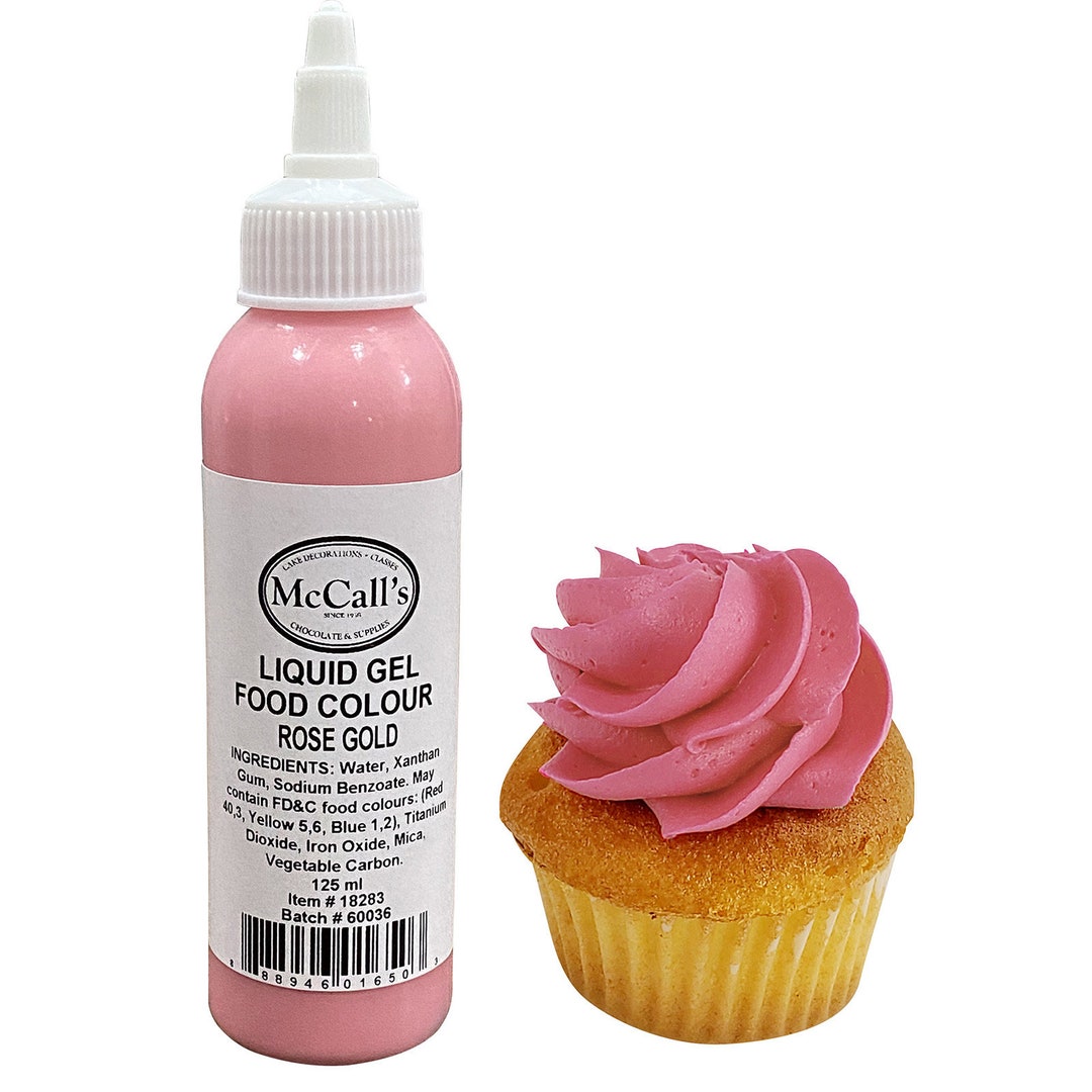 Liquid Gel Food Color Rose Gold 125 Ml (4.5oz) - Etsy