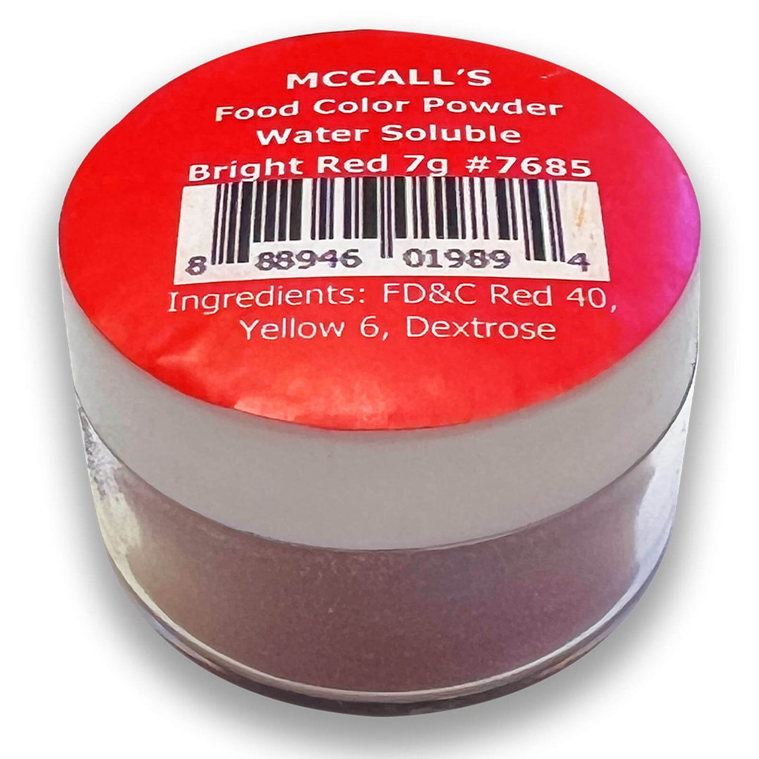 Powder Food Color Bright Red Water Soluble 7 G - Etsy