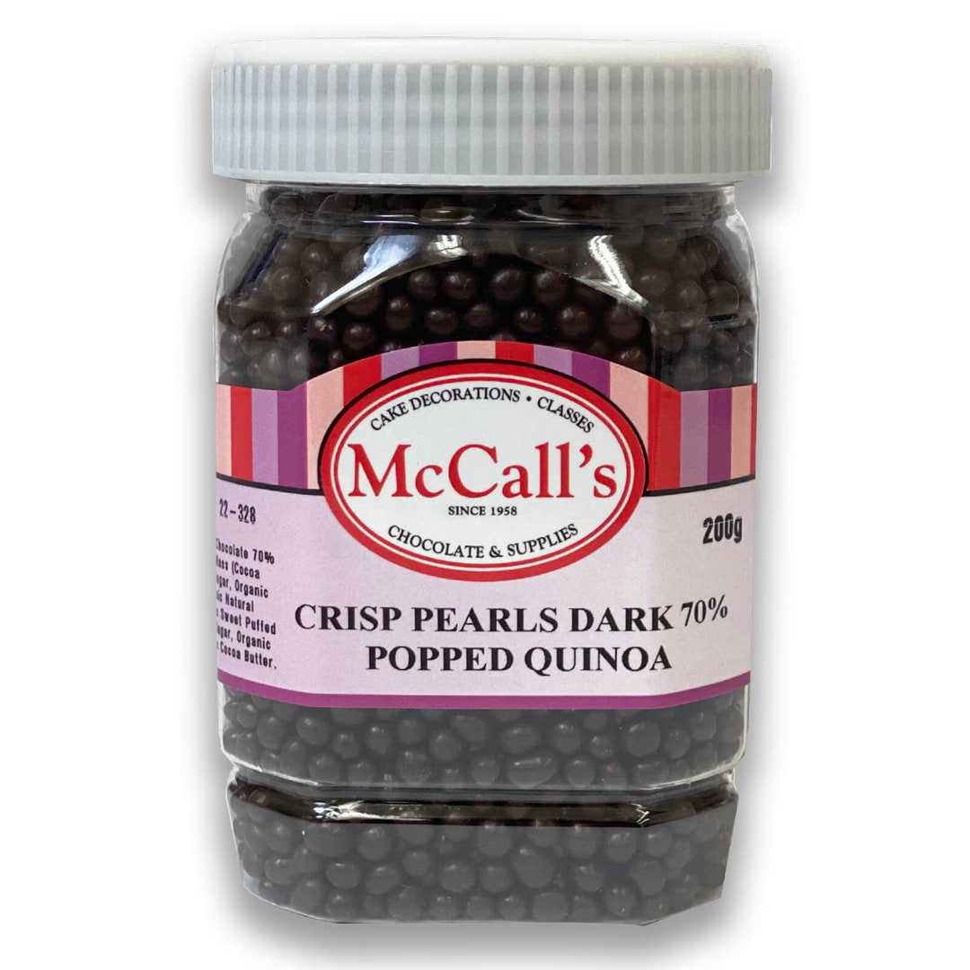 Crisp Pearls Dark 70% Popped Quinoa 200g - Etsy