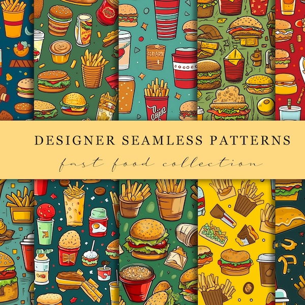 Fast Food Wallpaper - Etsy