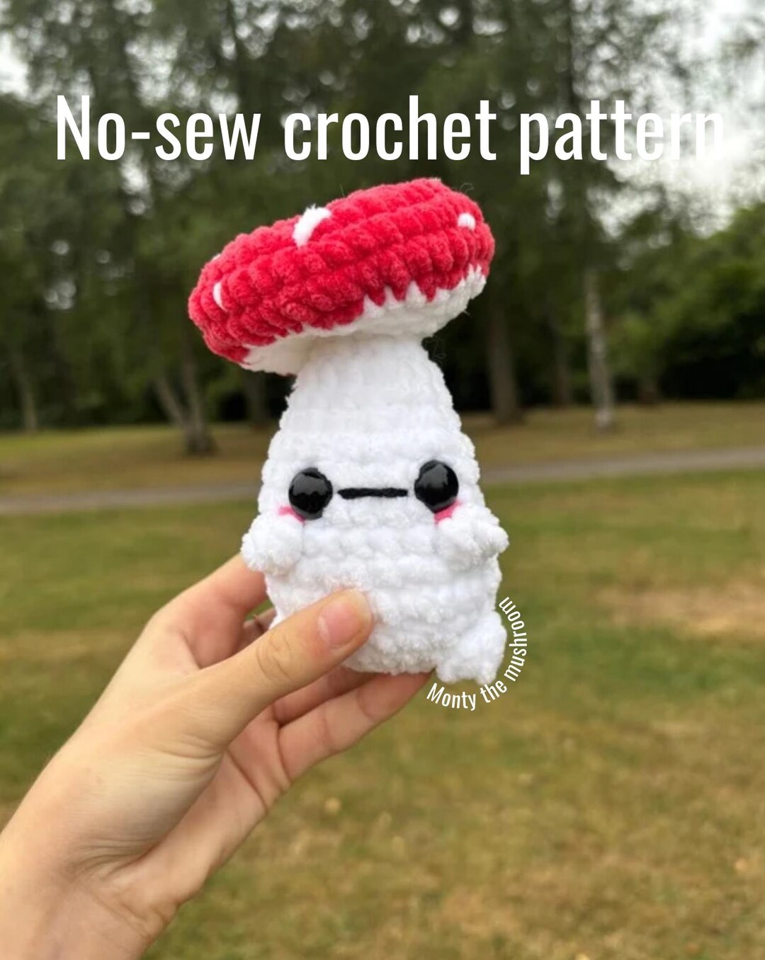 No-sew Monty Mushroom Crochet Pattern: Easy Autumn Theme - Etsy
