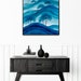Abstract Paintings of Blue Trees Matte Canvas Stretched Blue Trees ...