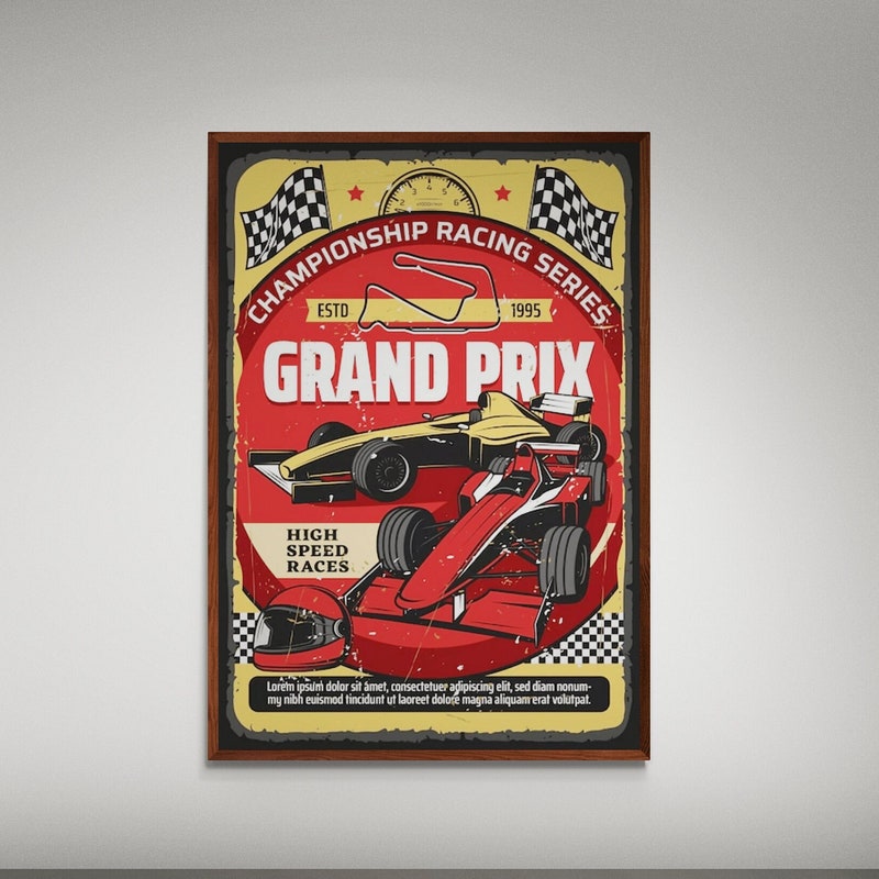 Racing Poster - Etsy