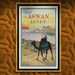 Aswan, Egypt Travel Poster | Ancient Art | Nile River | Exotic Art ...