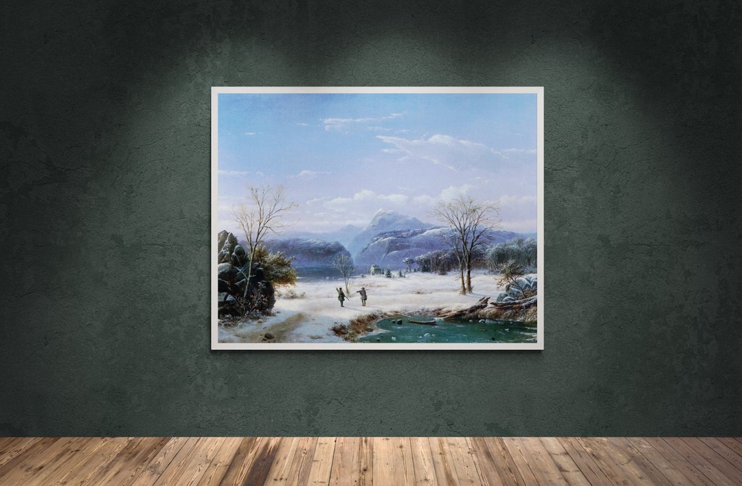 Louis Remy Mignot Winter in 19C America - Etsy