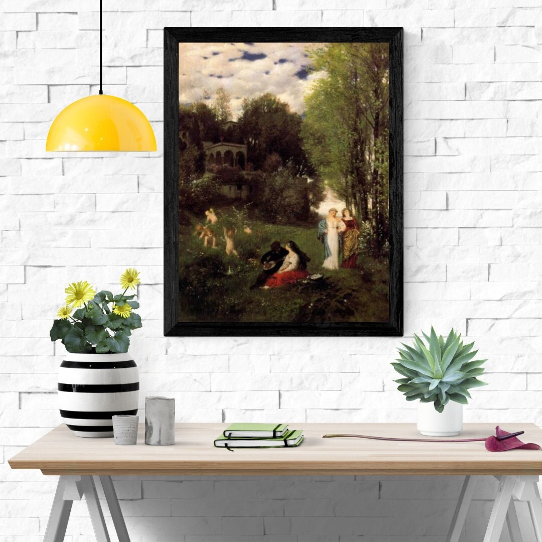 Ideal Spring Landscape - Arnold Böcklin Painting - Date: 1871 - Etsy Ideal Spring Landscape - Arnold Böcklin Painting - Date: 1871 - Etsy