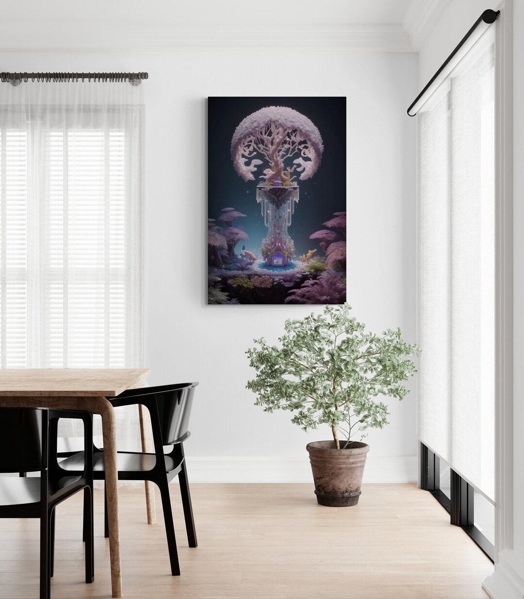 Tree of Life Original Poster Art Tree Poster Magical Tree Art Home and ...