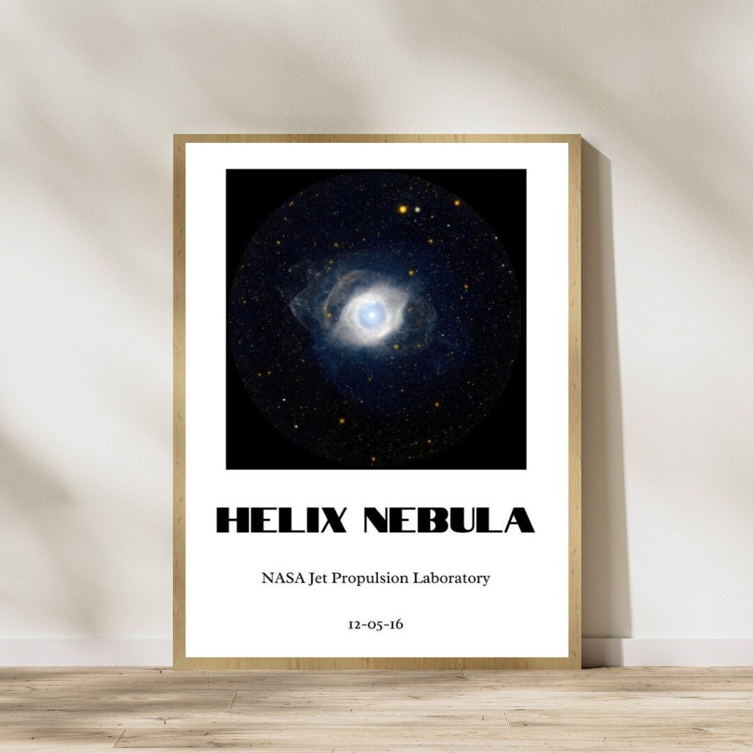 Helix Nebula Poster Print: NASA Space Art, Cosmos Decor - Etsy