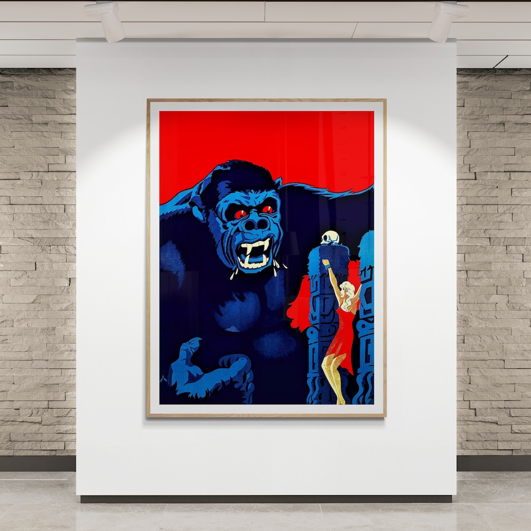 King Kong the Terrorizer Movie Poster Classic Monster Film Cinematic ...