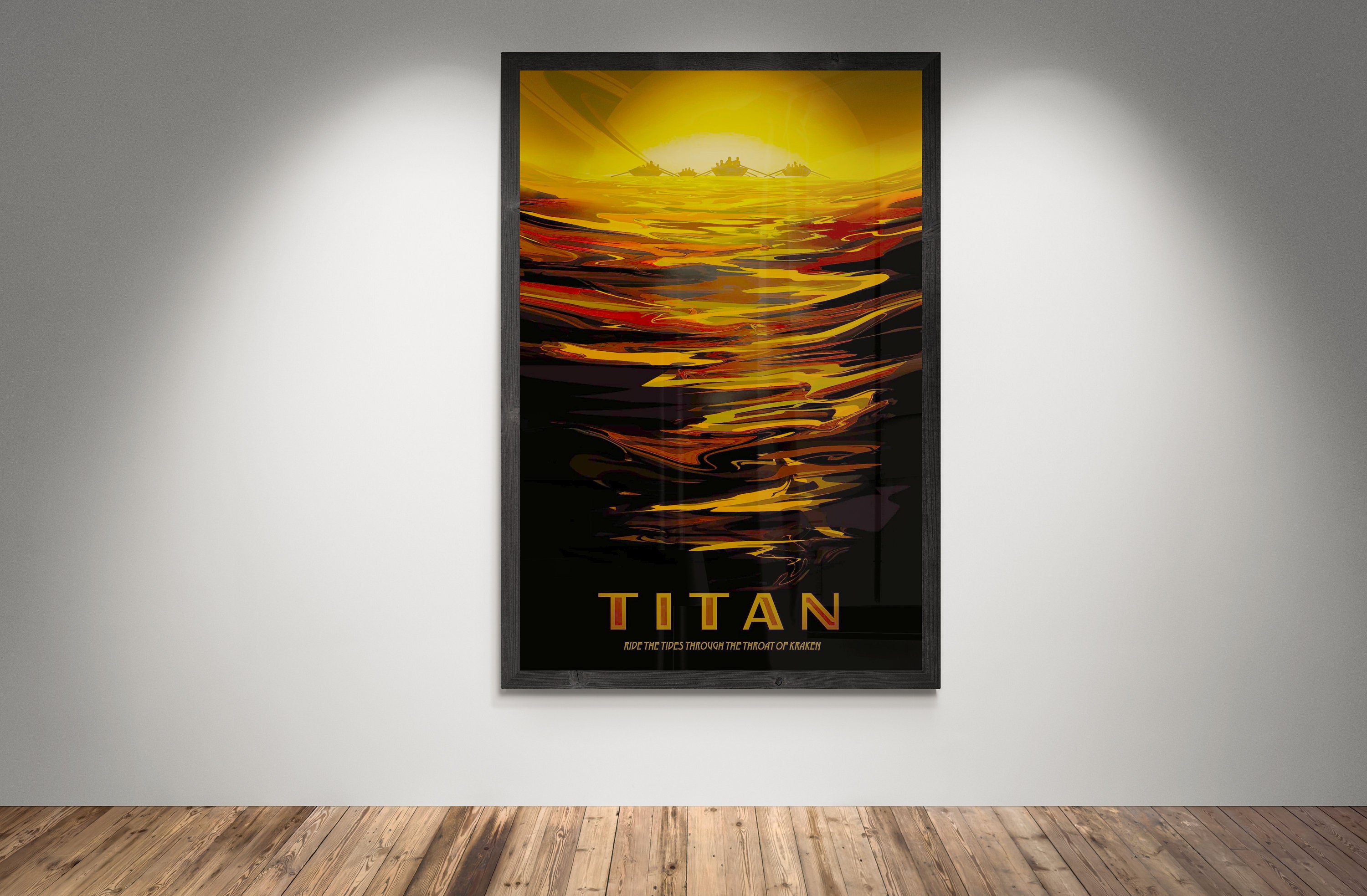 Titan Poster - Jpl's Vision of the Future - NASA Exploration Future - Etsy