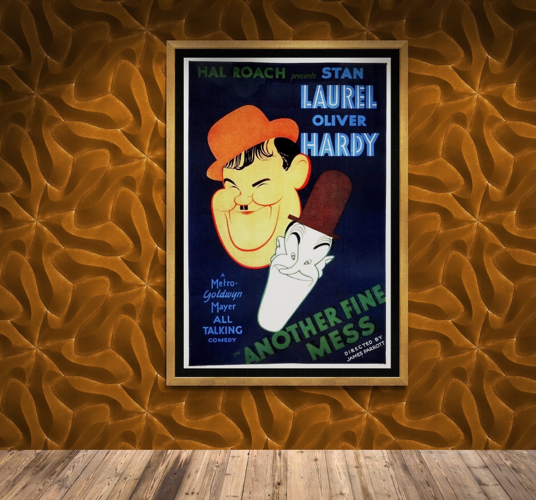 Another Fine Mess - Oliver Hardy Poster | Classic Laurel and Hardy ...