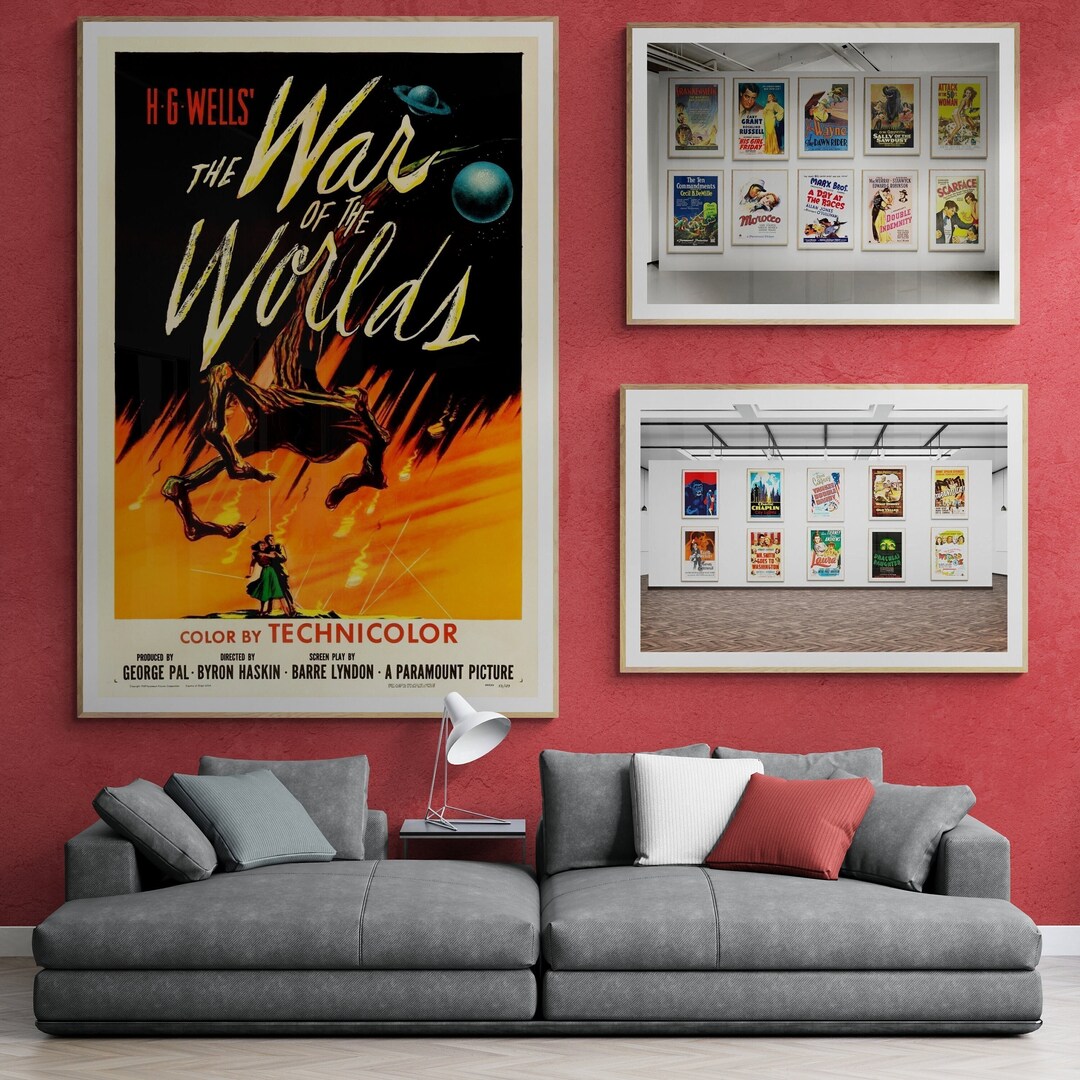 War of the Worlds Poster – H.G. Wells, Martian Invasion Art - Etsy