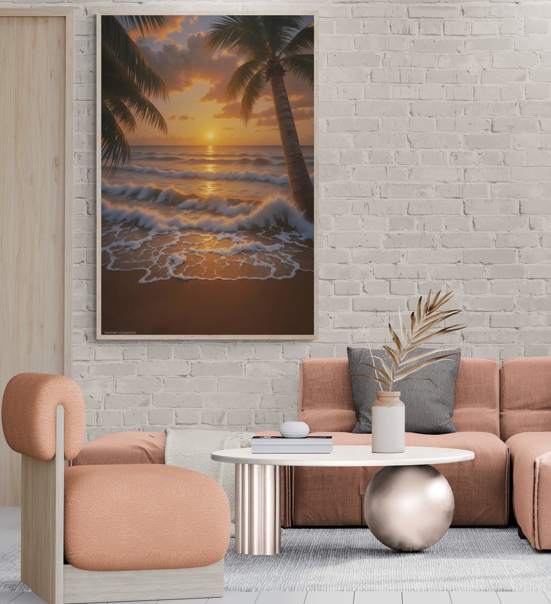 Morning Glory - Original Beach Sunrise Oil Painting | Home Wall Sunset ...
