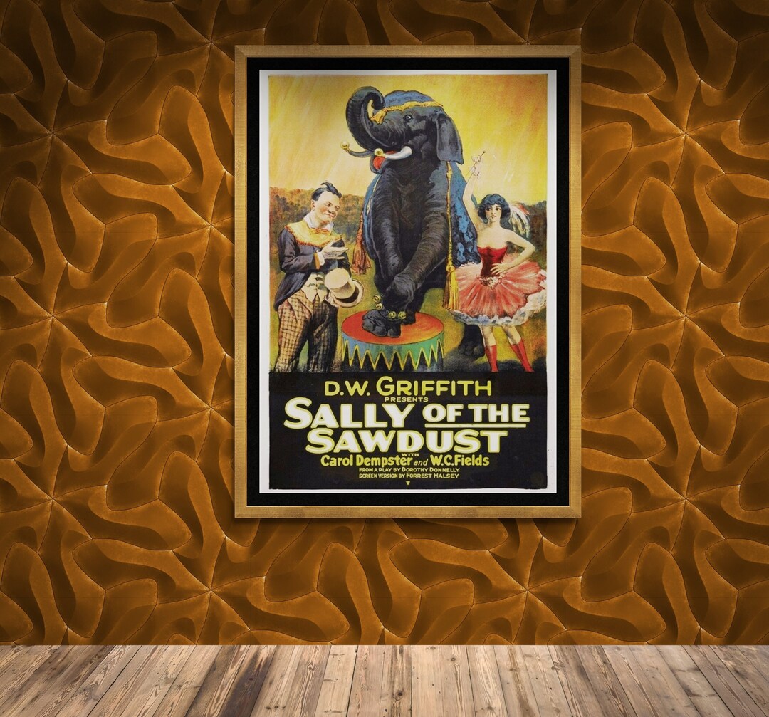 Sally of the Sawdust - Vintage Movie Poster: Classic Silent Film Art - Etsy