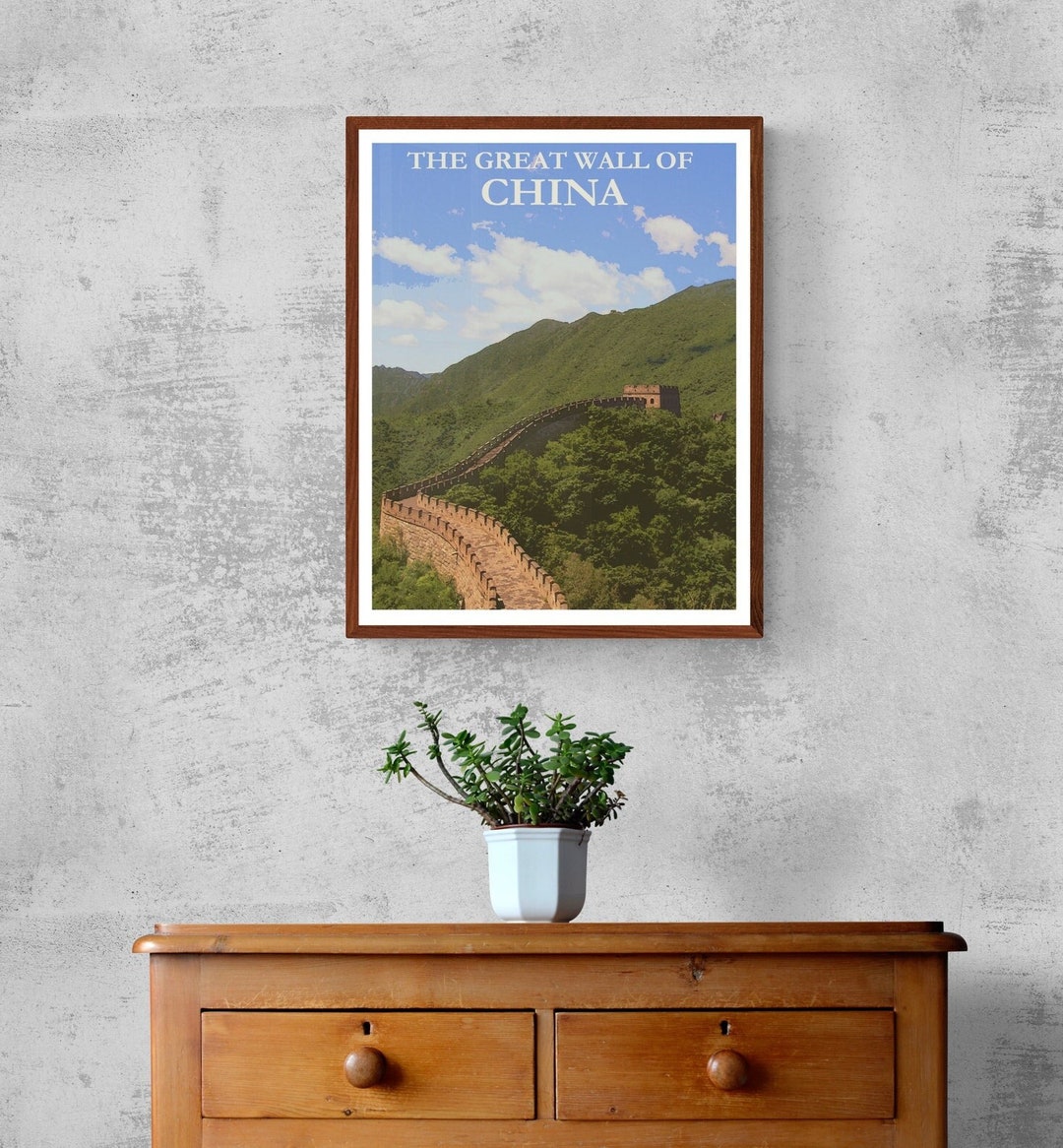 The Great Wall of China Poster Art - Etsy