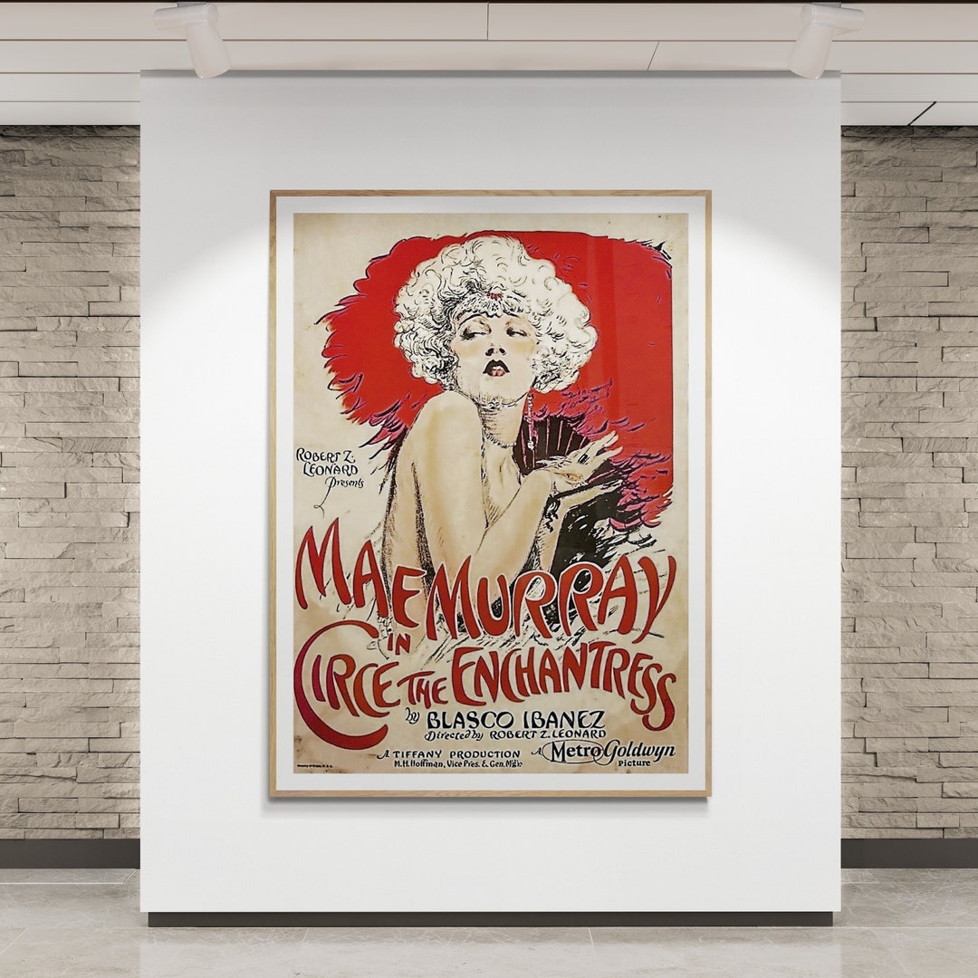 Circe the Enchantress Vintage Movie Poster: Mae Murray, Silent Film Art ...