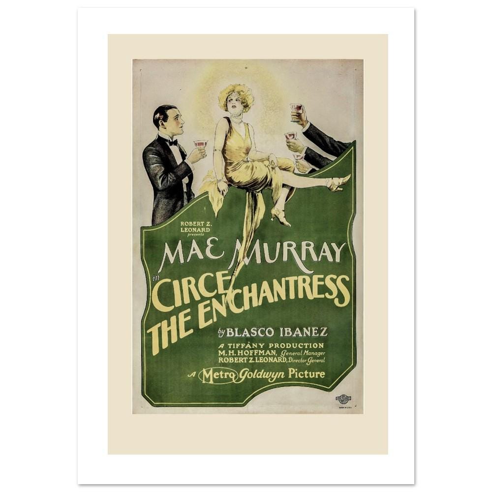 Circe the Enchantress Vintage Style Old Times 1900's Framed Poster ...