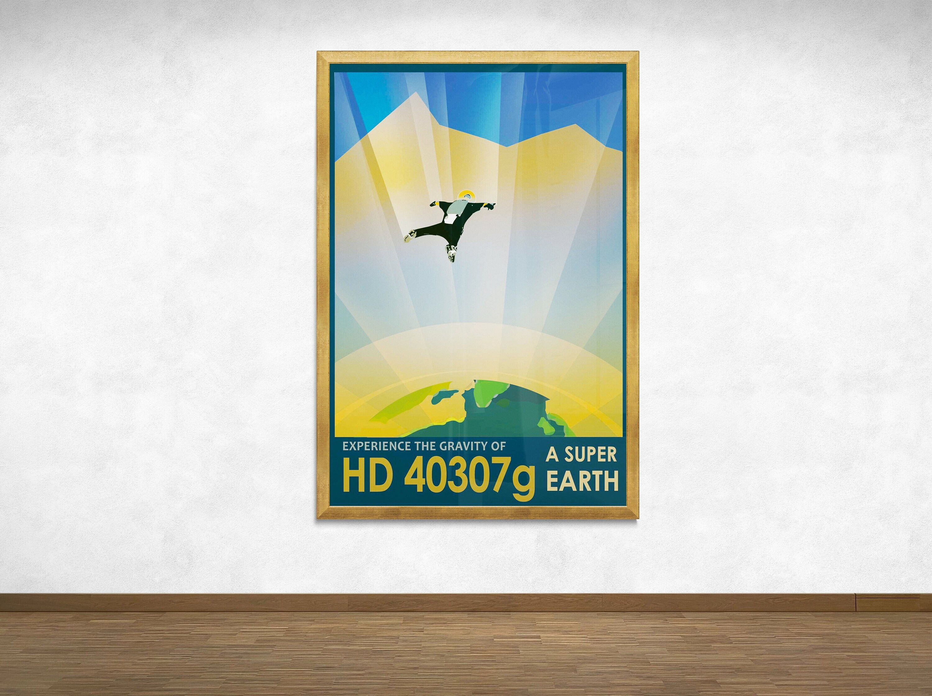 HD 40307g Poster Nasa's Jpl Exoplanet Discovery Cosmic Artwork for Home ...