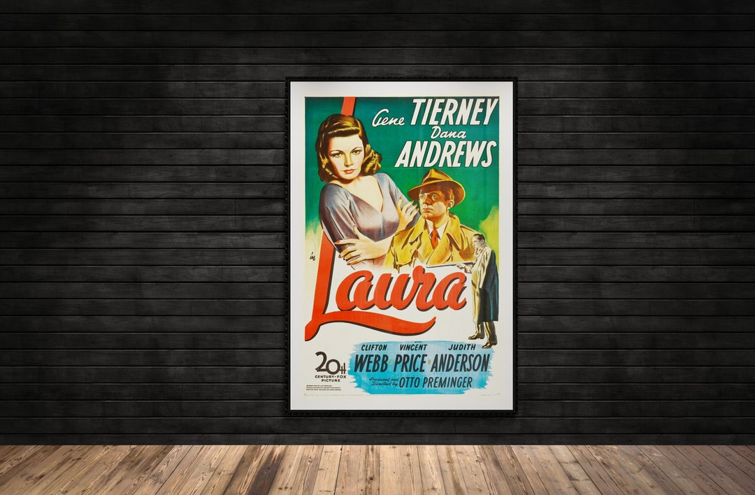 Laura Vintage Film Poster | Hollywood Home Decor | Home Poster Art ...