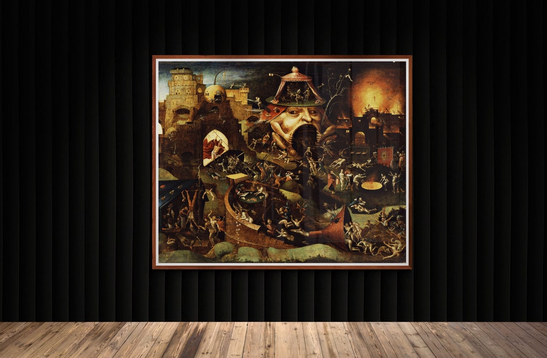 Christ in Limbo Hieronymus Bosch Framed Artwork Antiquity Painting ...