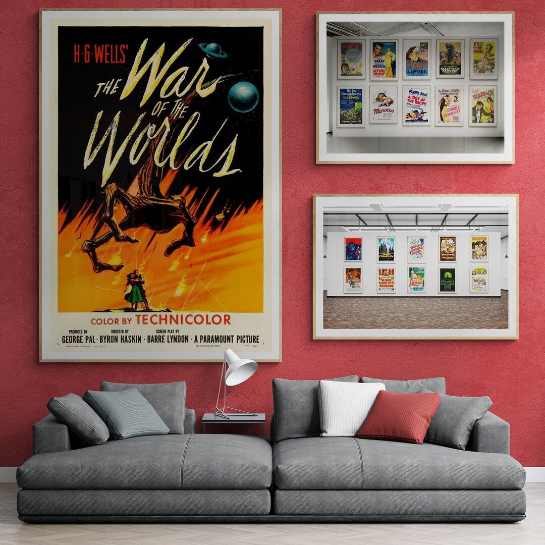 The War of the Worlds H.G Wells Poster Print Space - Etsy