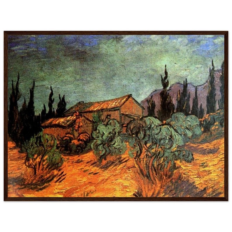 Wooden Sheds, Vincent Van Gogh Cir. 1889; Saint-rémy-de-provence ...