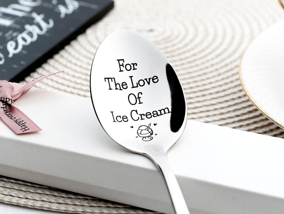Custom Engraved Ice Cream Spoon Share Sweet Moments Together ...