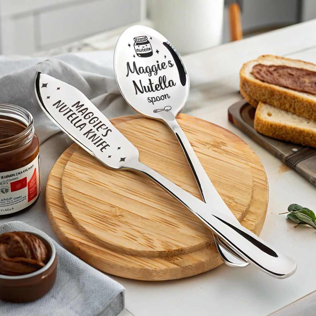 Valentine's Day Gift – Custom Nutella Set With Personalized Spoon and ...