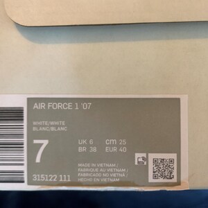 Custom Nike Air Force 1 - Navy Blue Tick - UK Size 6 Hand Painted AF1 ...