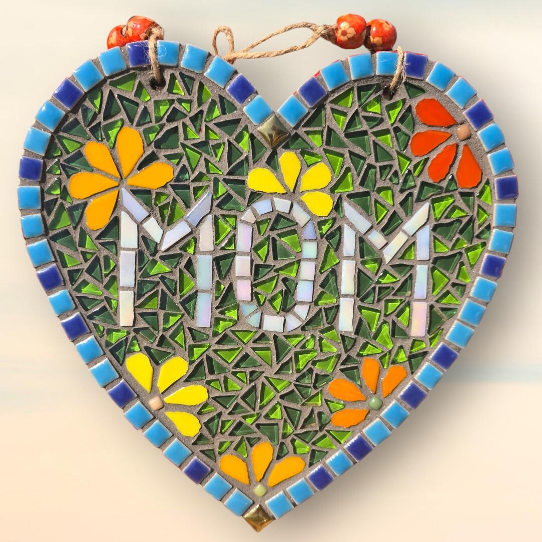 Handmade Mosaic Heart, Mothers Day Gift, Mom Gift, Wall Décor, Sweet ...