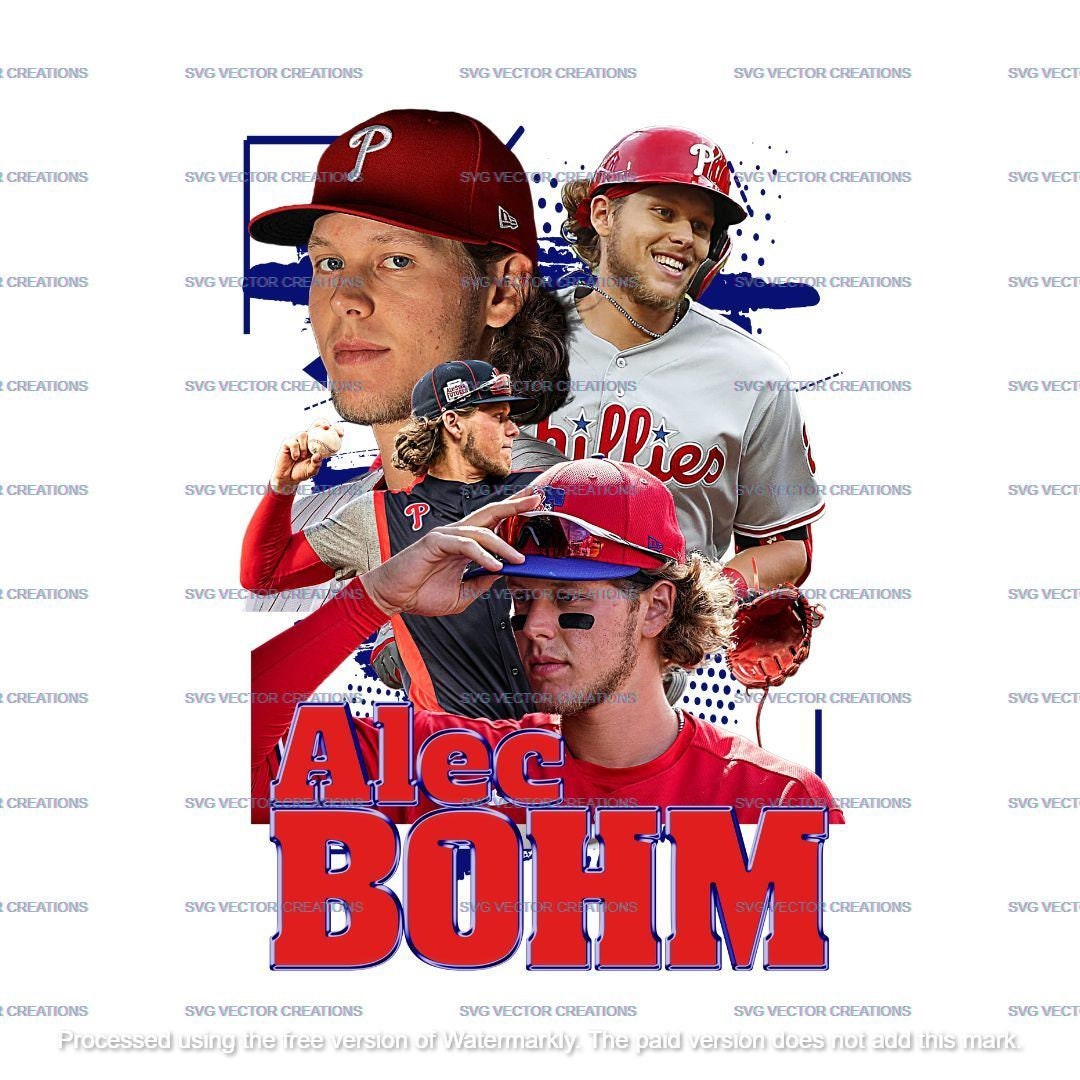 Alec Bohm Phillies T Shirt Design. PNG Digital 4500x5100 Px - Etsy