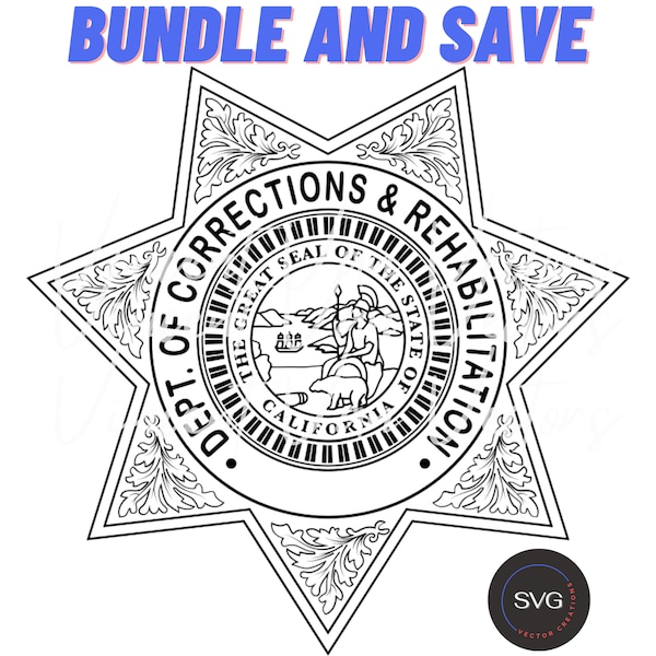 Corrections Badge Svg - Etsy