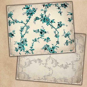 Floral Papers Junk Journal, Printable Journal, Floral Collage Papers ...