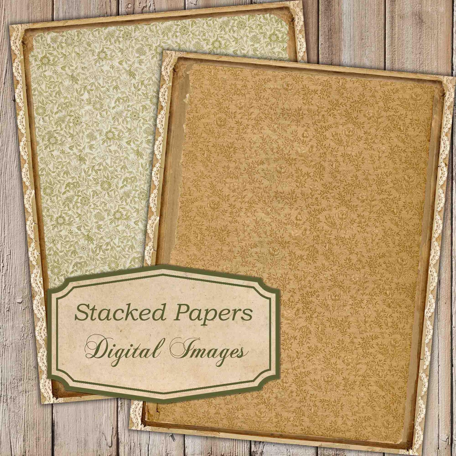 Stacked Papers, Printable Journal, Collage Papers, Printable Papers ...