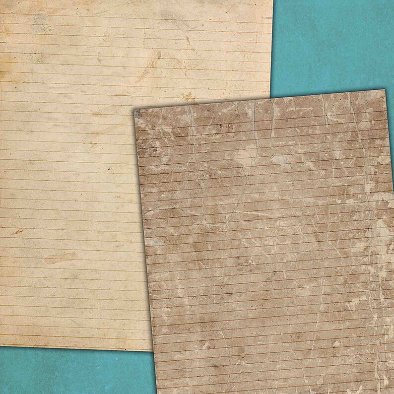 Lined Journal Pages, Printable Journal, Grunge Papers, Coffee Stained ...