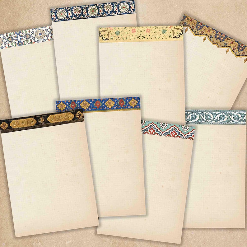 Arabesque ADD ON Kit, Junk Journal, Arabic Oriental, Printable Junk ...