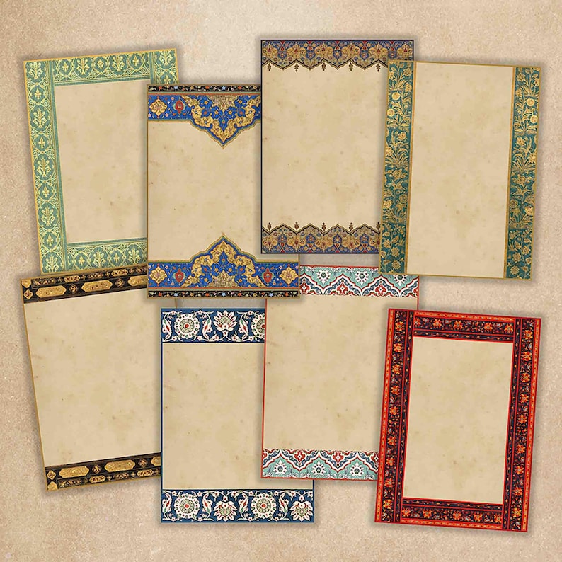 Arabesque ADD ON Kit, Junk Journal, Arabic Oriental, Printable Junk ...