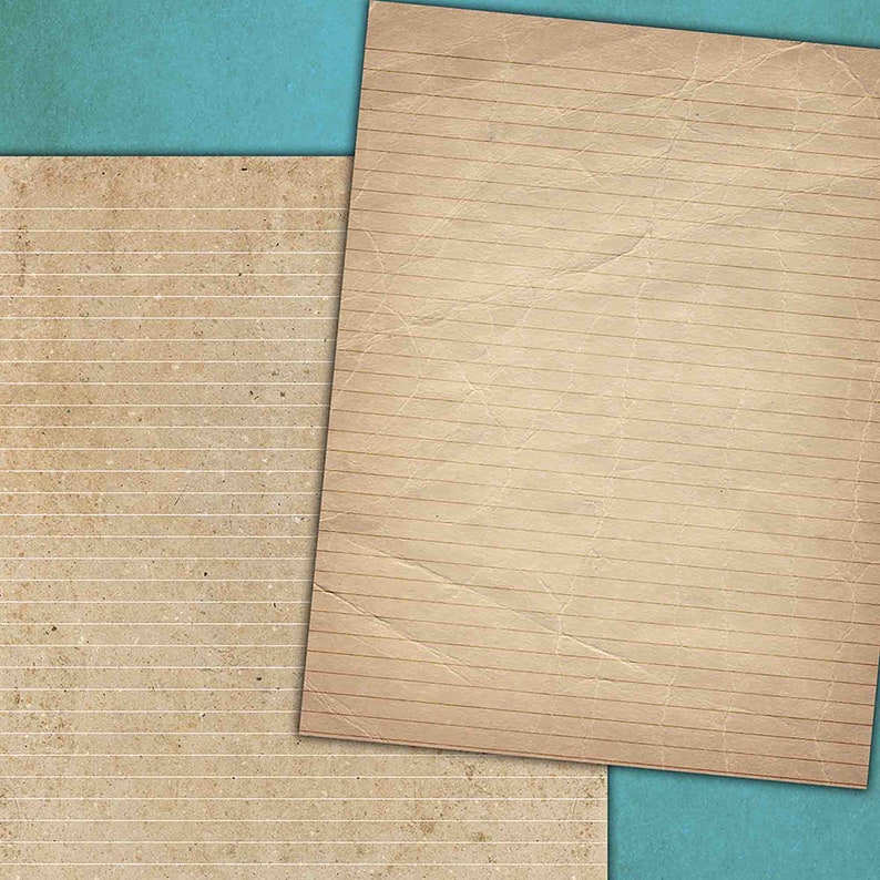 Lined Journal Pages, Printable Journal, Grunge Papers, Coffee Stained ...