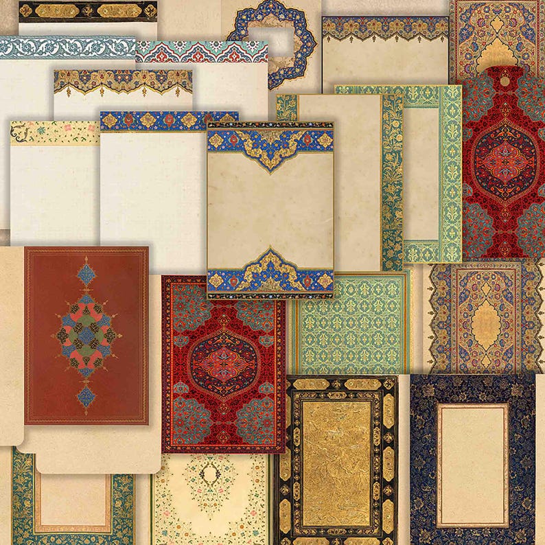 Arabesque ADD ON Kit, Junk Journal, Arabic Oriental, Printable Junk ...