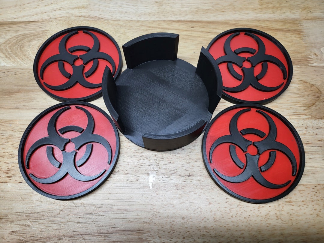 Biohazard Drink Coasters - Etsy