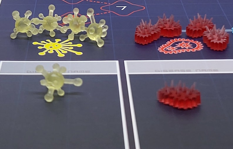 Pandemic / Virus Game Pieces - 3D Printed - Etsy