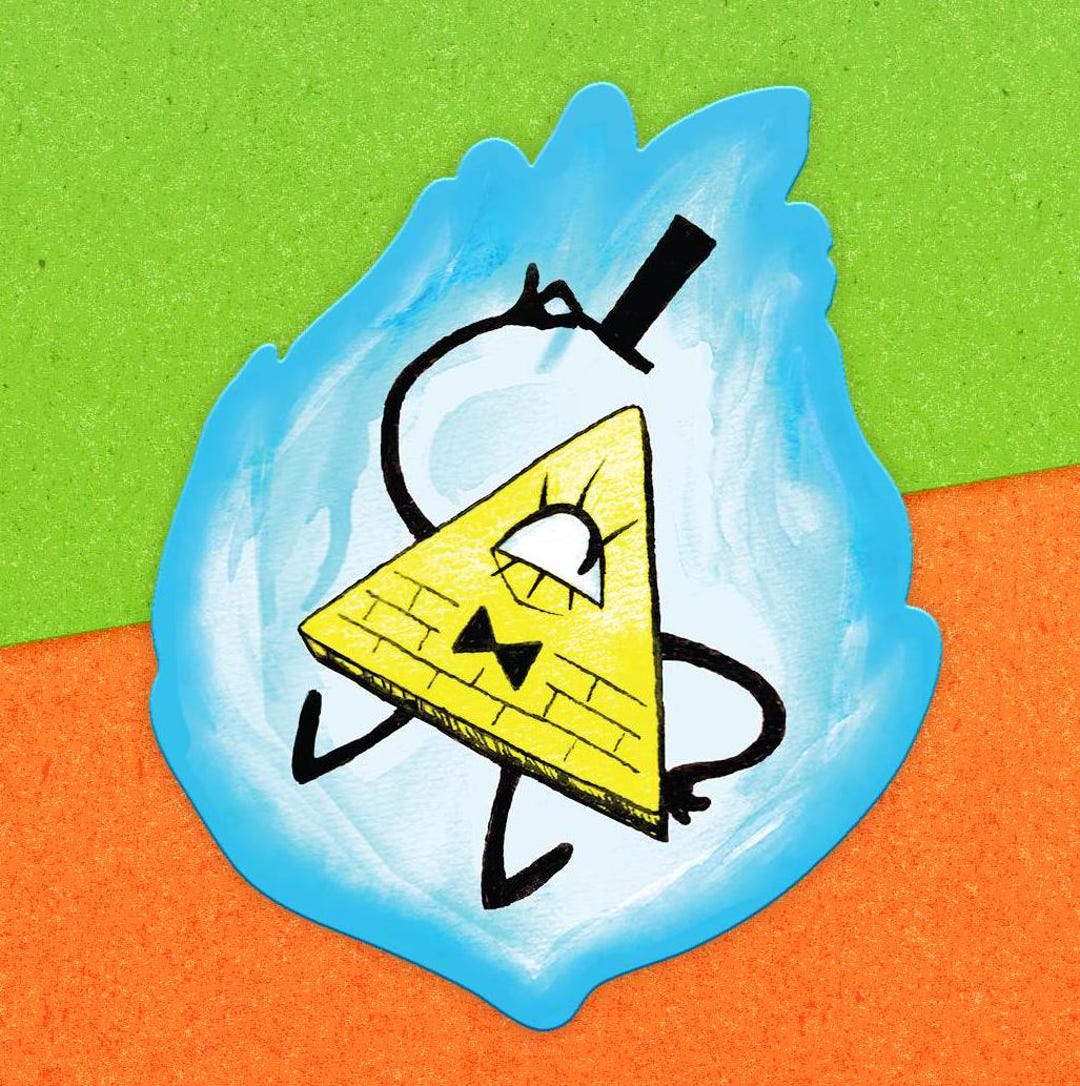 Bill Cipher 3 Inch Waterproof Vinyl Sticker - Etsy