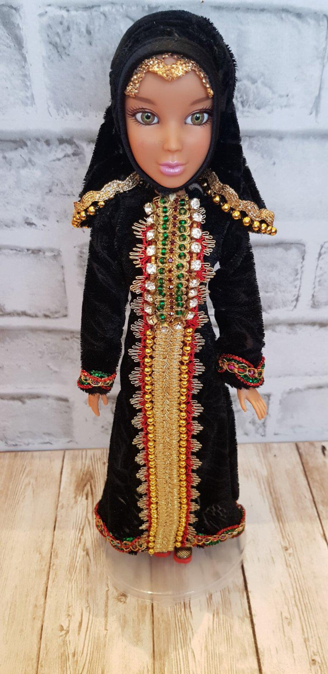 Handmade Doll in Traditional Arabic Abaya - Unique Gift for Collectors ...