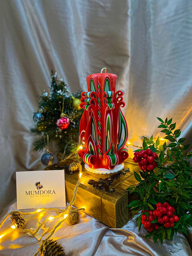 Christmas Gift Candle,hand-carved Candle,interiar Decor,home Decor ...