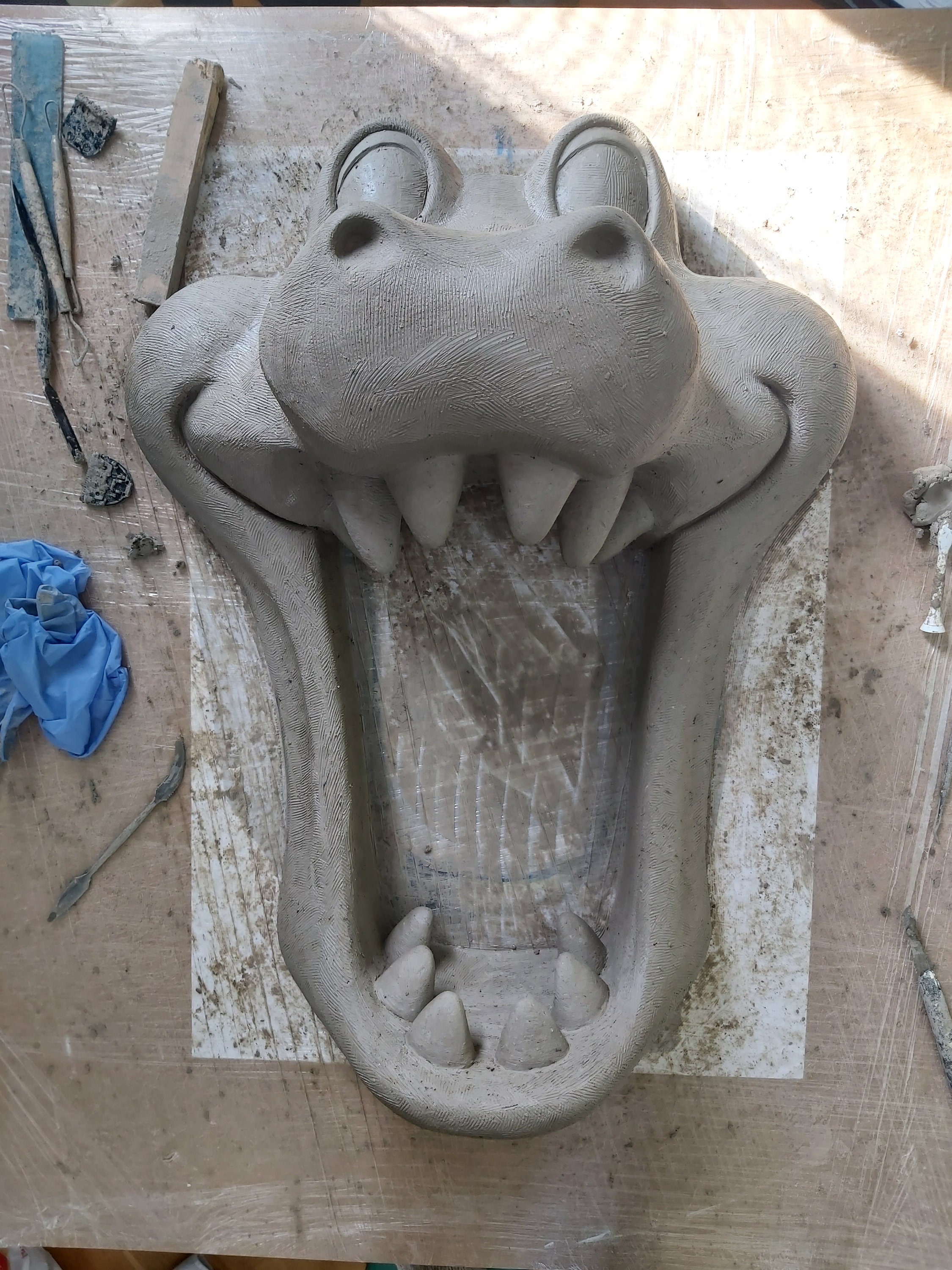 Safari Animal, Handmade Custom Kids Mirror, Kids Room Jungle, Crocodile ...