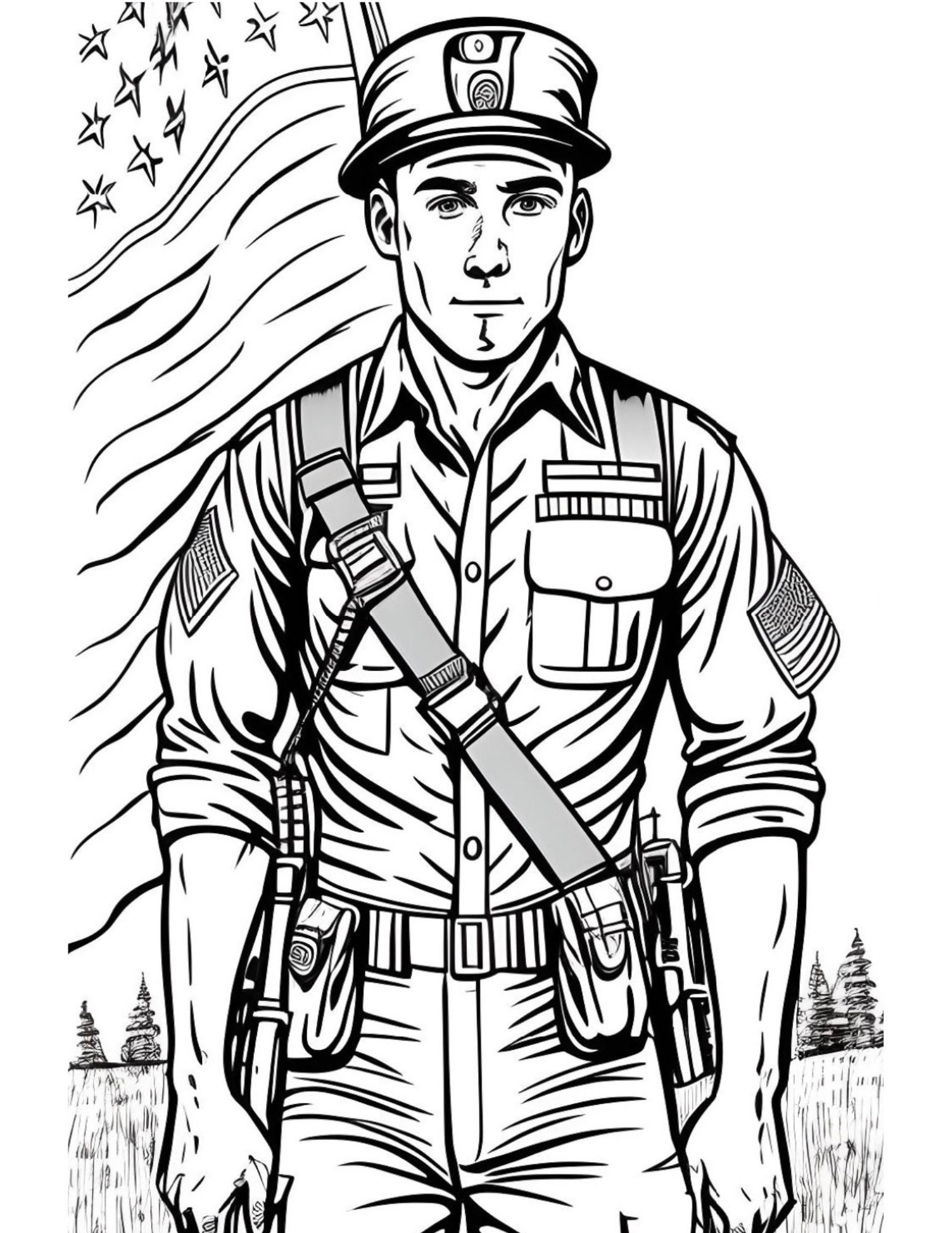 Army Soldier Coloring Pages